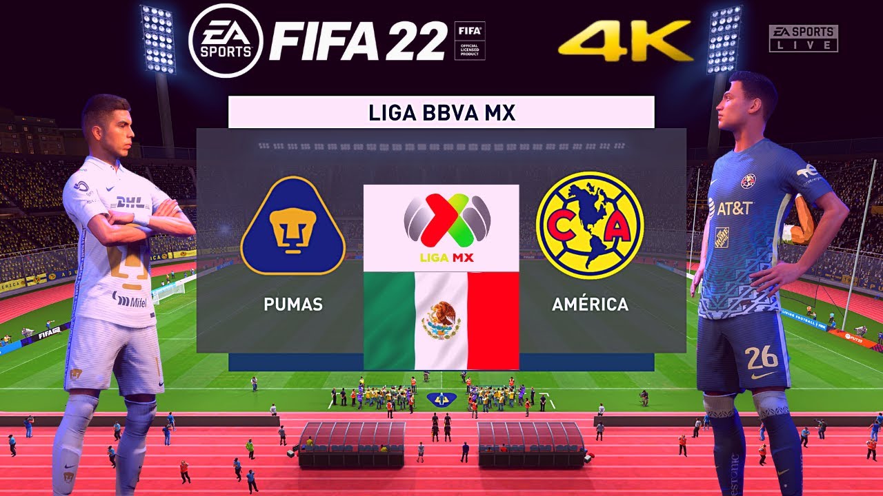 FIFA 22 Pumas Vs America // Liga MX [Next Gen Series X] Simulacion 4k ...