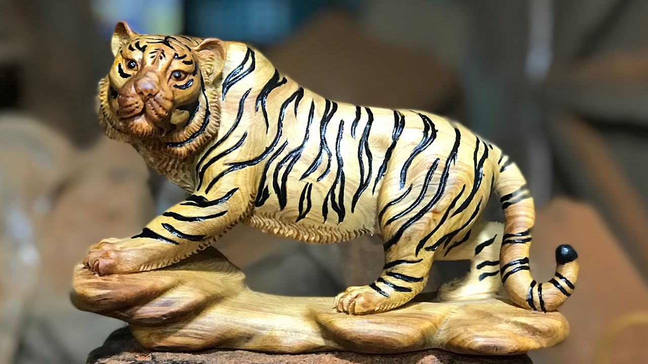 Making a tiger from wood to celebrate Vietnamese New Year | TUAN WOOD ...