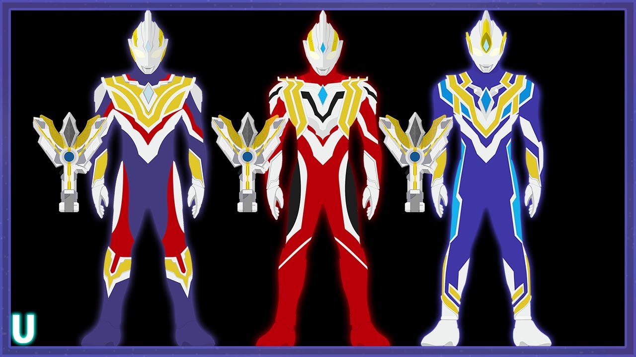 Ultraman Trigger Multi Type, Power Type, Sky Type - YouTube