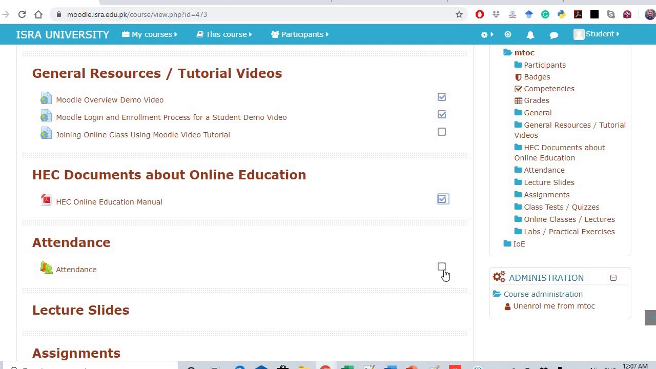 Moodle: Marking the Completion of your Activities - YouTube
