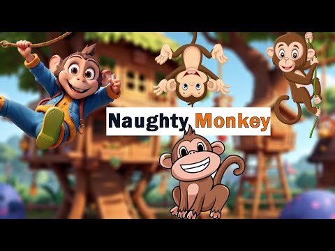 The Naughty Monkey | Moral story | kids cartoon story - YouTube
