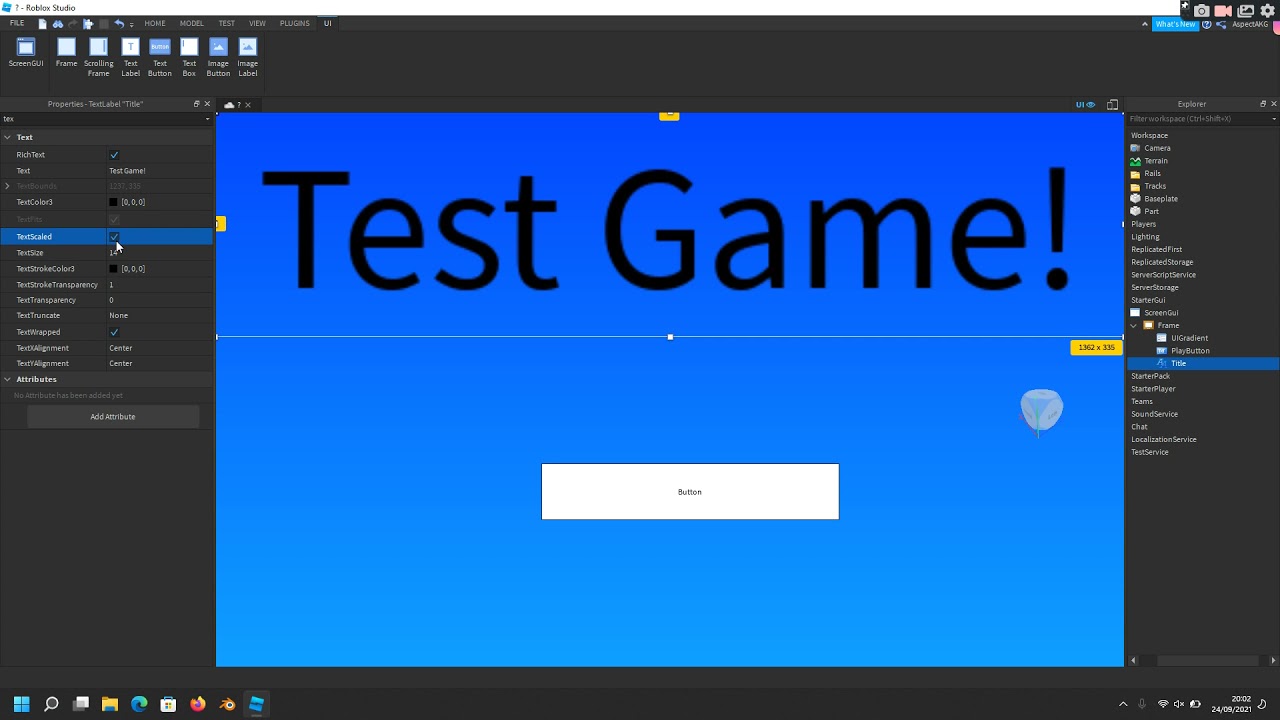 How to make a Play GUI in Roblox Studio 2021! - YouTube