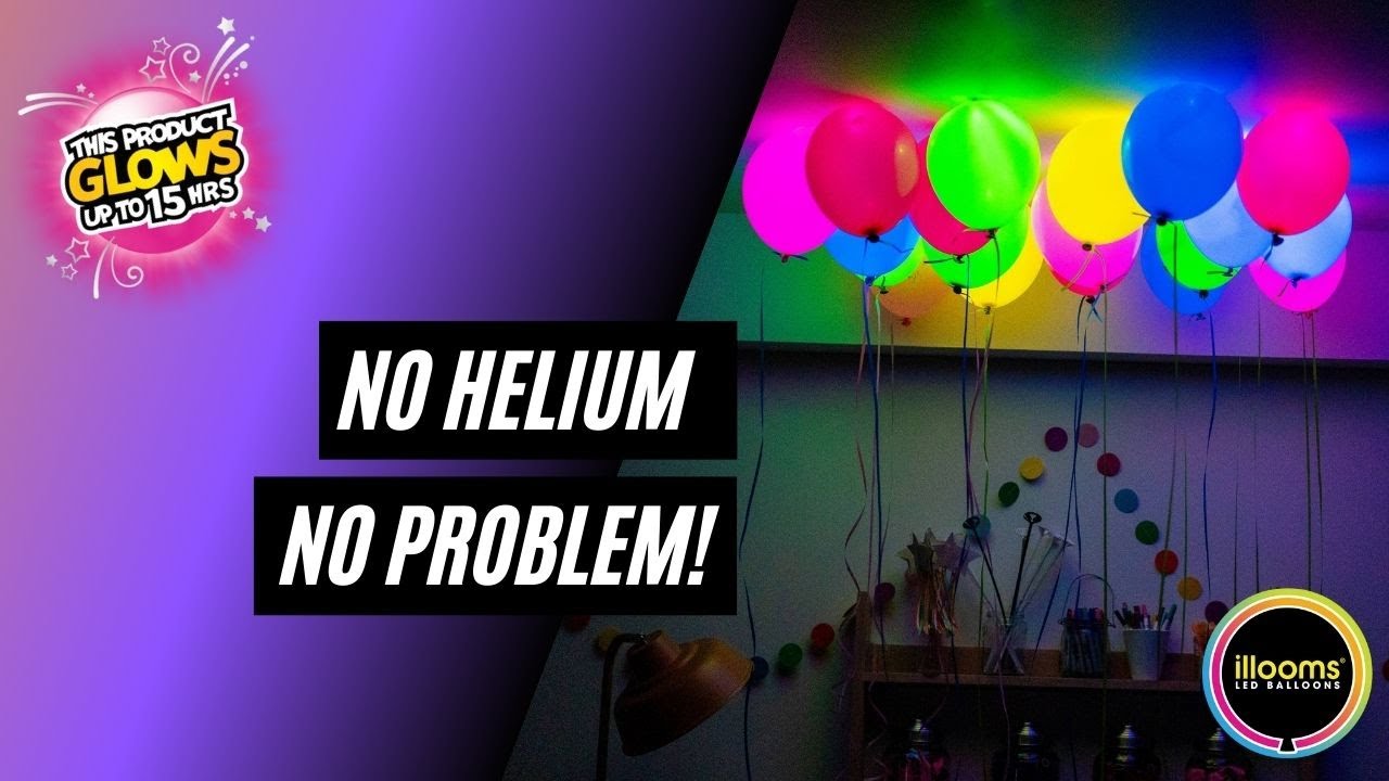 No helium, no problem. How to create floating balloons without helium ...