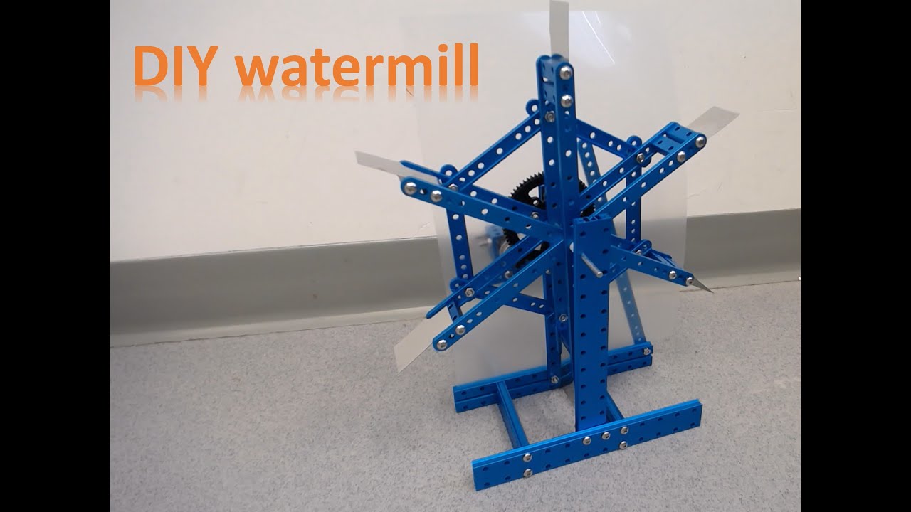 DIY watermill - YouTube