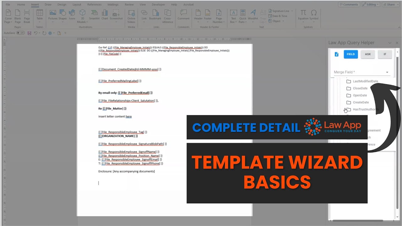 🧙‍♂️ Mastering the Template Wizard in Law App | Automate Your Legal ...