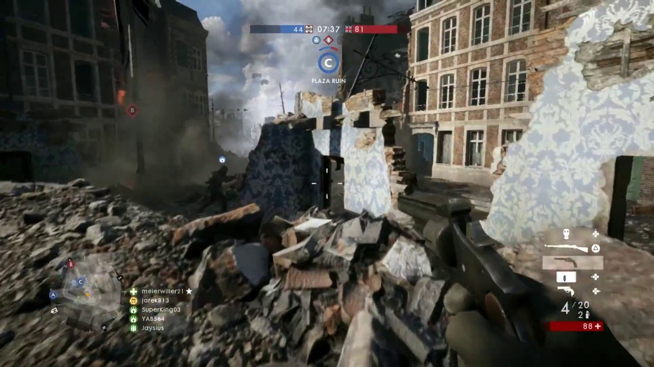 Battlefield 1 - Assault Rank 10 Handgun - No.3 Revolver Gameplay - YouTube