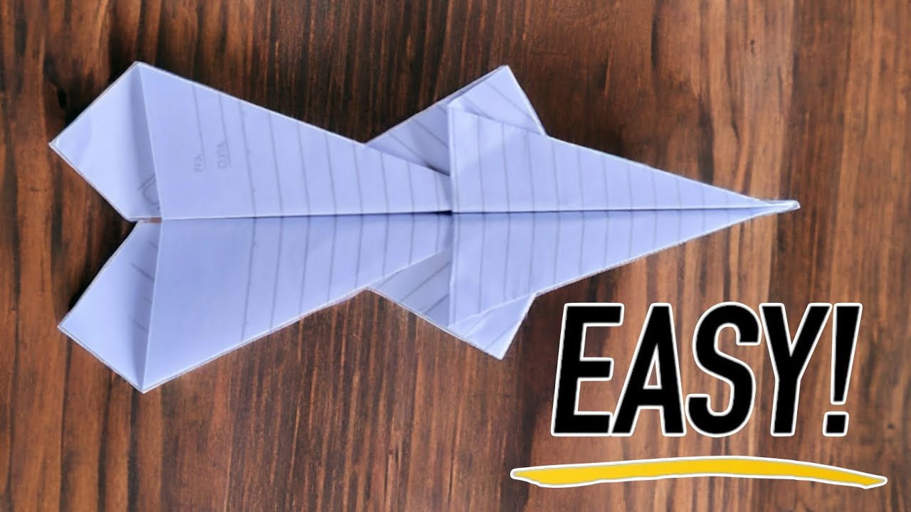 How To Make Easy Paper Airplane : Origami Jet Plane - YouTube