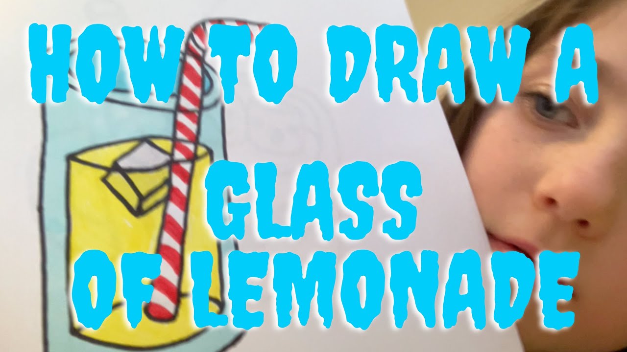 How to Draw a Glass of Lemonade - YouTube