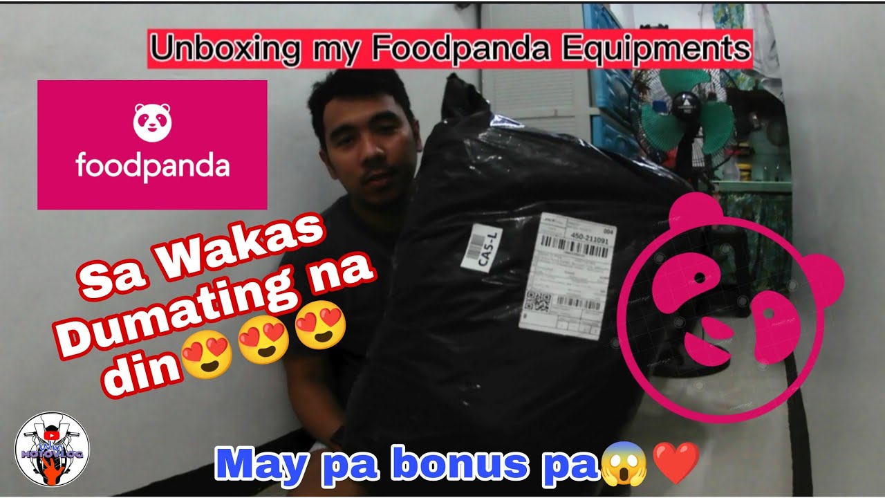 Foodpanda big bag,thermal bag,uniform worth 3k? l Foodpanda Rider Vlog ...