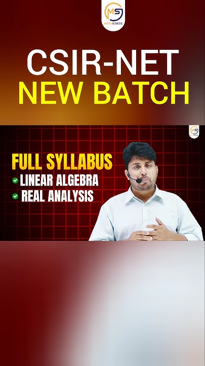 Best Online Class for CSIR NET Statistics | CSIR NET Statistics Course Launch 🔥 Don't miss out ...