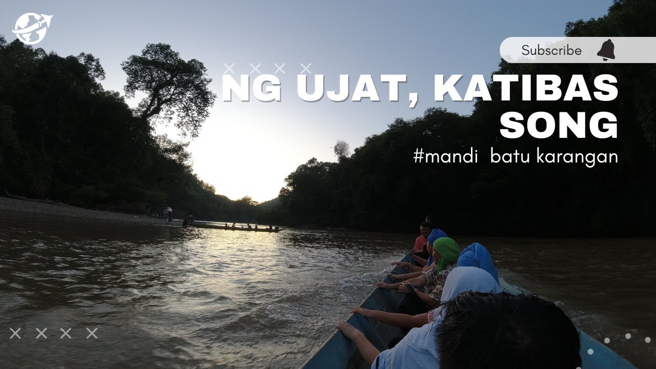 Borneo Sarawak, Mandi Air Batu Karangan Ng Ujat, Katibas Song - YouTube