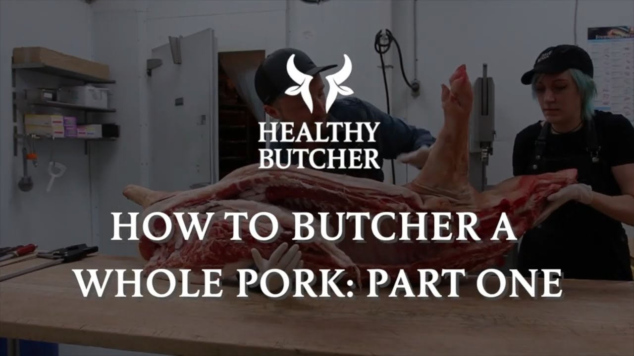 How to Butcher A Whole Pork Part One - YouTube