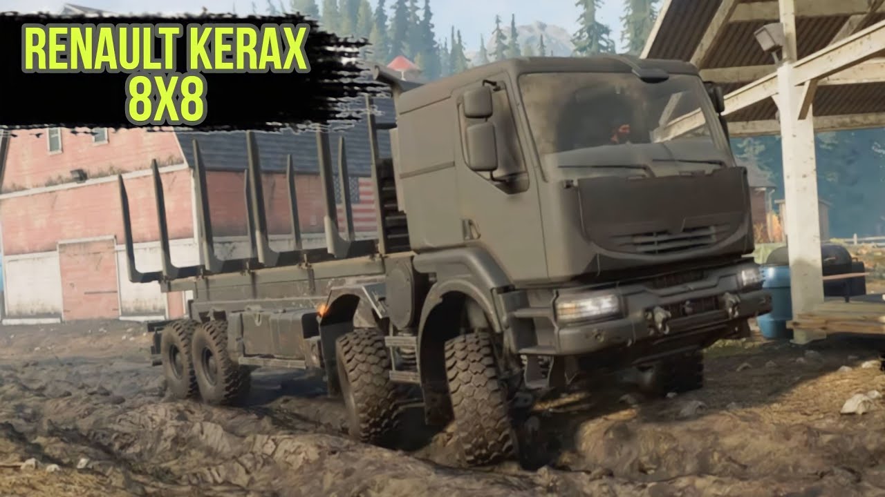 SnowRunner - Renault Kerax 8x8 - YouTube