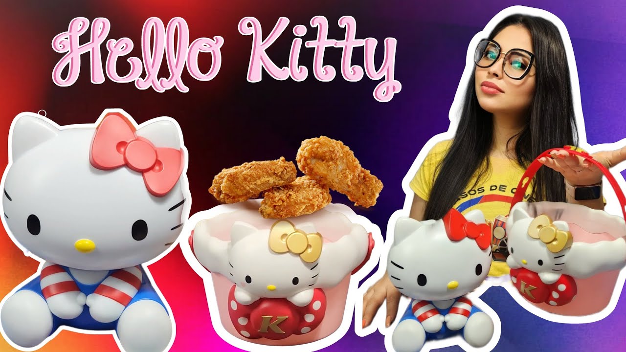 COLECCIONABLES KFC HELLO KITTY DE JAPON - YouTube