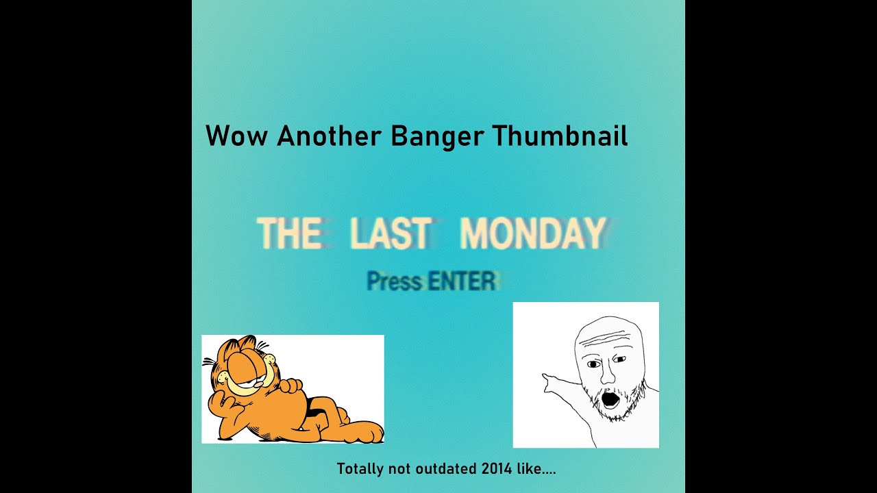 The Last Monday.... Garfield Horror Game!?!?! - YouTube