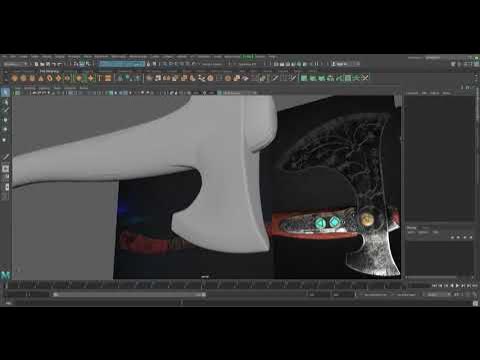 Modeling Leviathan axe Maya - YouTube