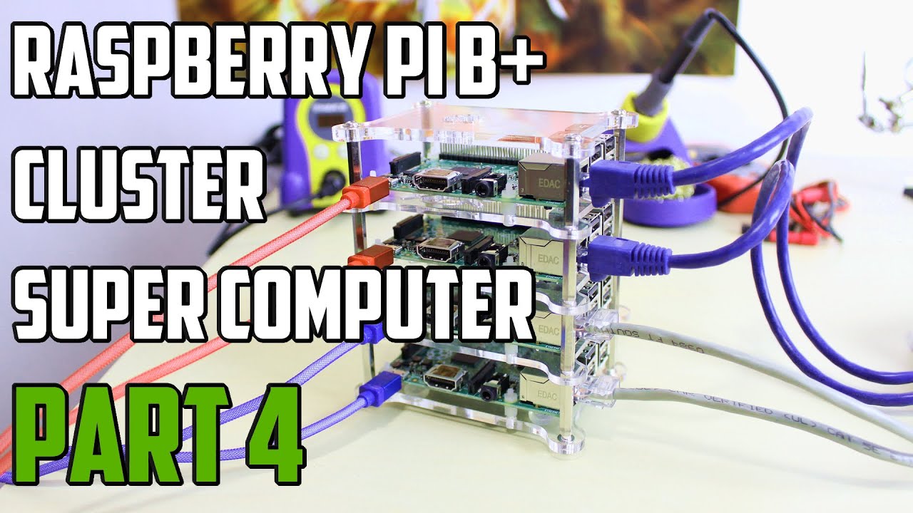 Raspberry Pi B+ Cluster (Super Computer) Part 4 - YouTube
