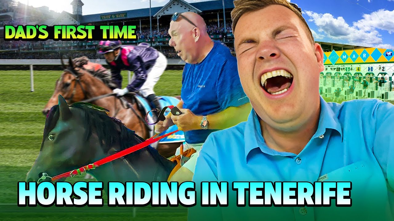 I took Dad HORSE RIDING for Cheltenham Week in Tenerife 😂 🐴 HILARIOUS ...