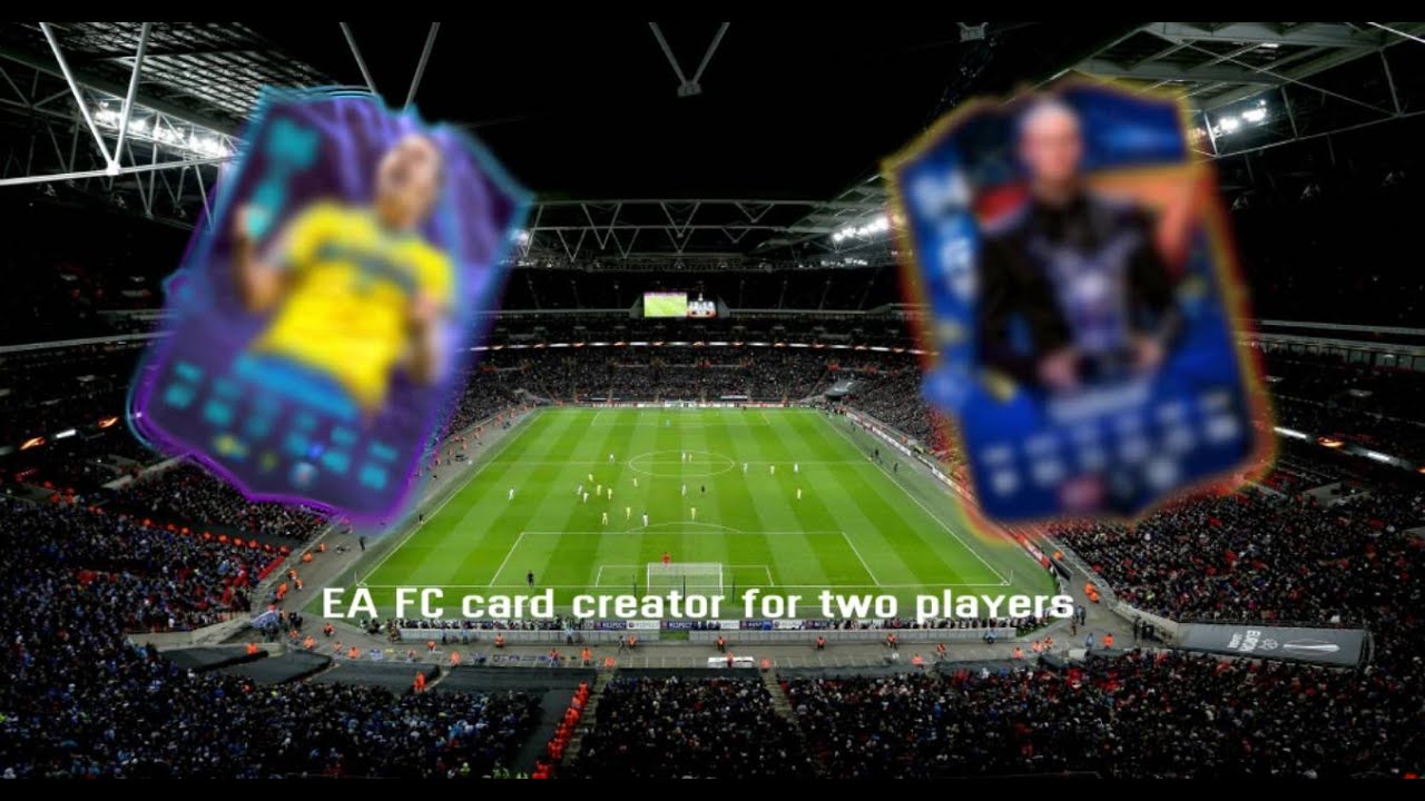 making EA FC cards for two players - YouTube