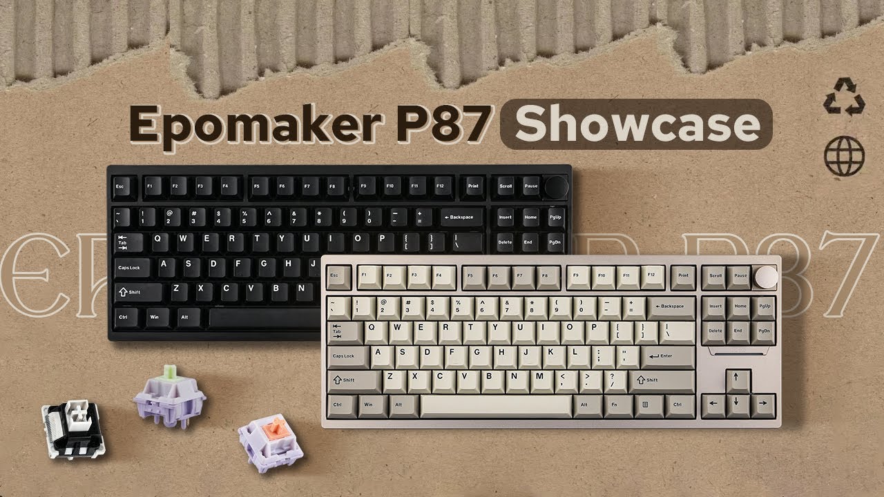 Epomaker P87 ☆ Showcase - YouTube