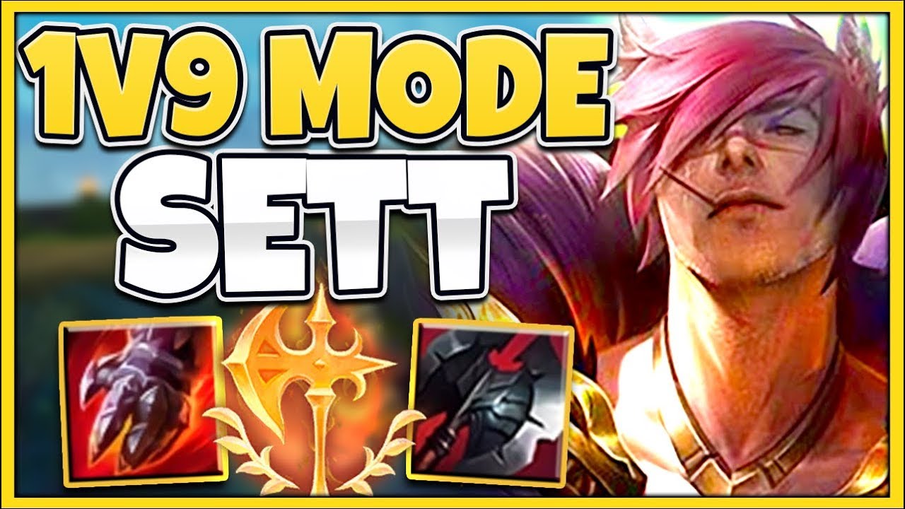 1 Sett World Ultimate 1v9 Carry Build Literal Raid Boss League Of