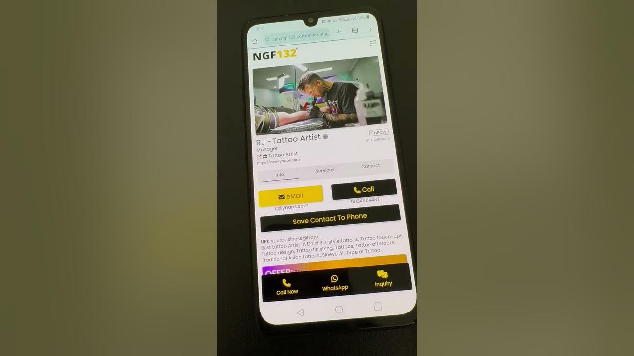 NFC ACtivate in NGF132 Business Card, Android Device - YouTube