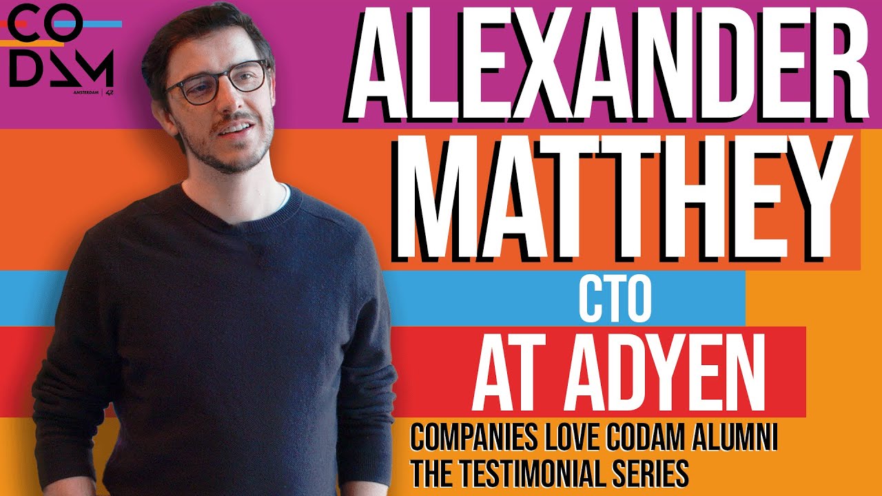 Companies Love Codam Alumni - Alexander Matthey from ADYEN - YouTube