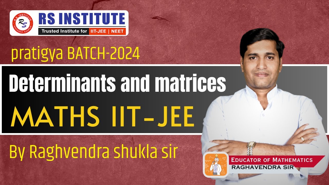 toughest question of IIT JEE advanced matrices and determinants| BY ...