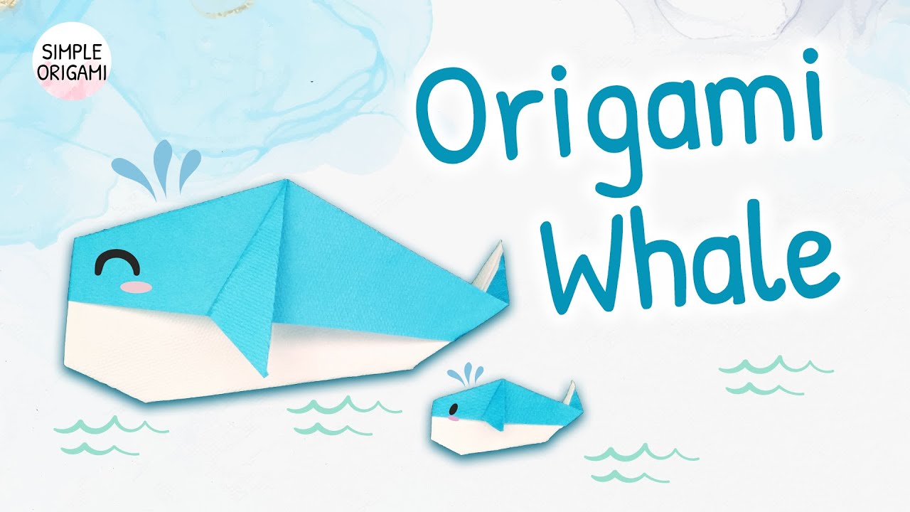 Origami Whale Tutorial - How To Make An Origami Whale Easy - Tutorial ...