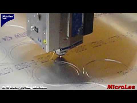 MicroStep CDM - MicroLas circle cutting - YouTube