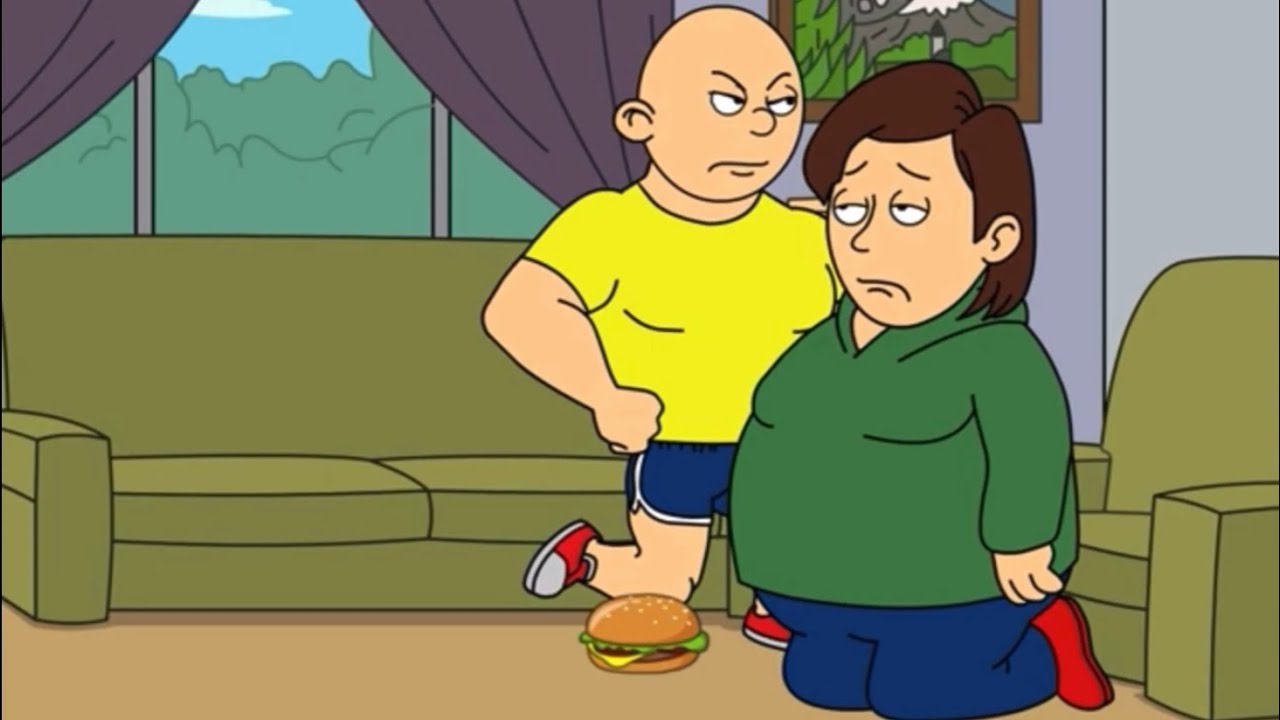 Caillou makes Boris fat/Grounded - YouTube