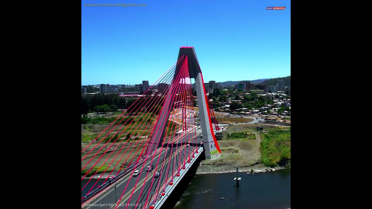 Temuco Puente Atirantado Treng Treng Kay Kay Araucanía Sur De Chile ...