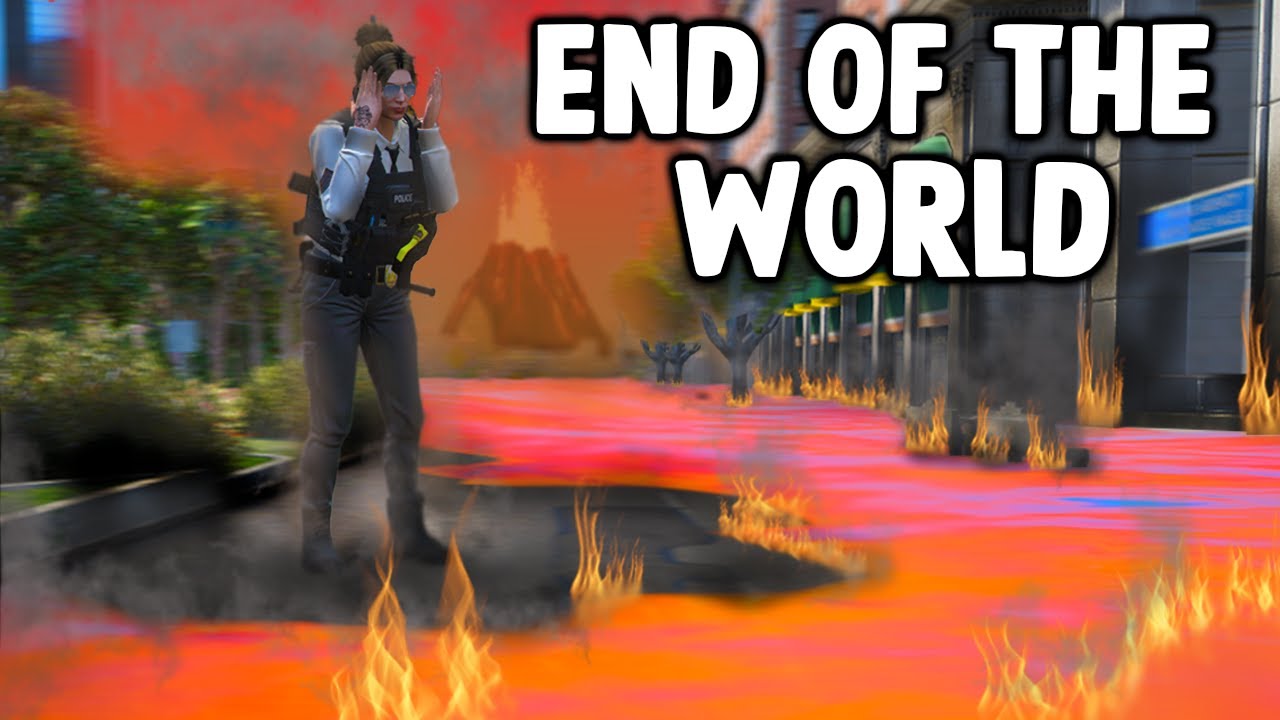 Surviving A Volcano Eruption In GTA 5 RP - YouTube