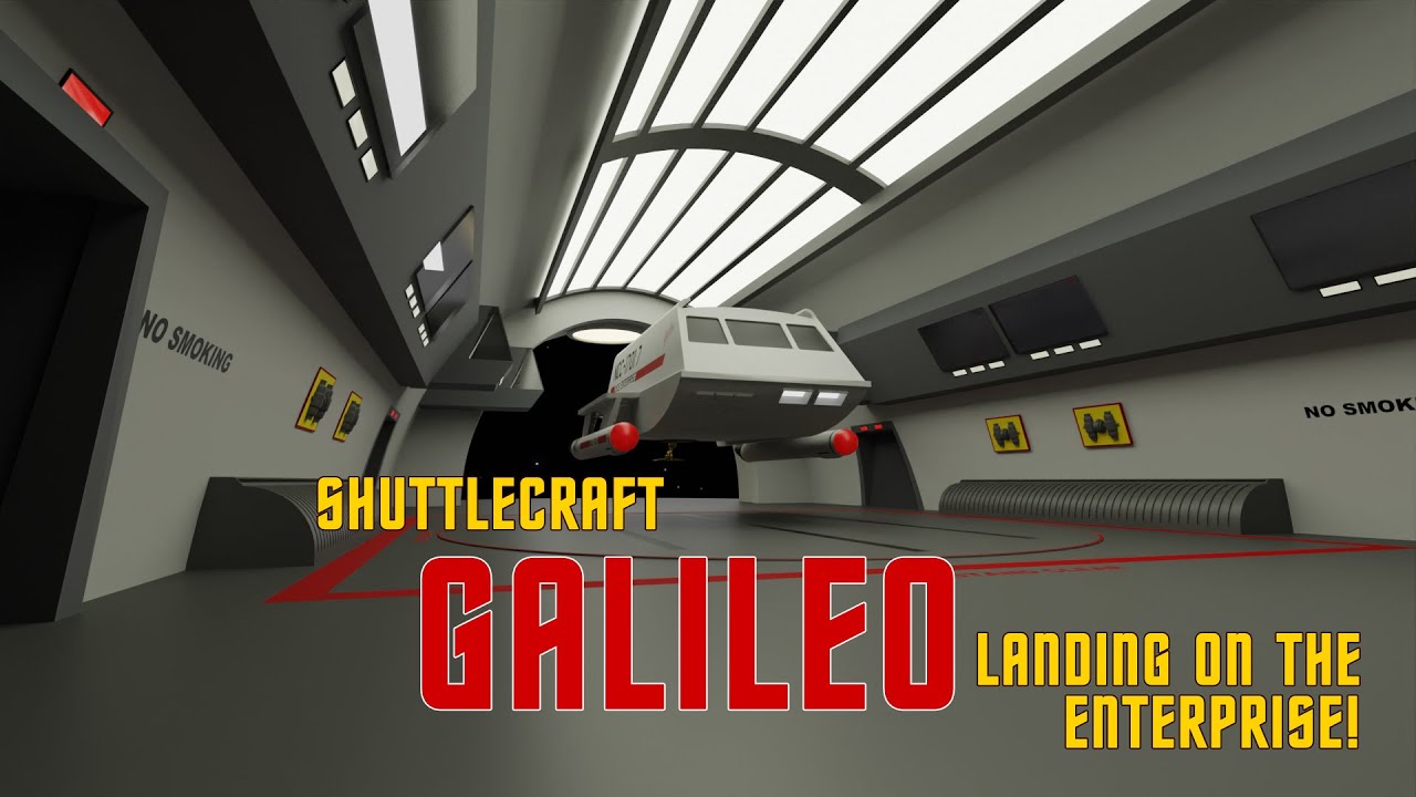 Shuttle Galileo Landing on the Enterprise - YouTube