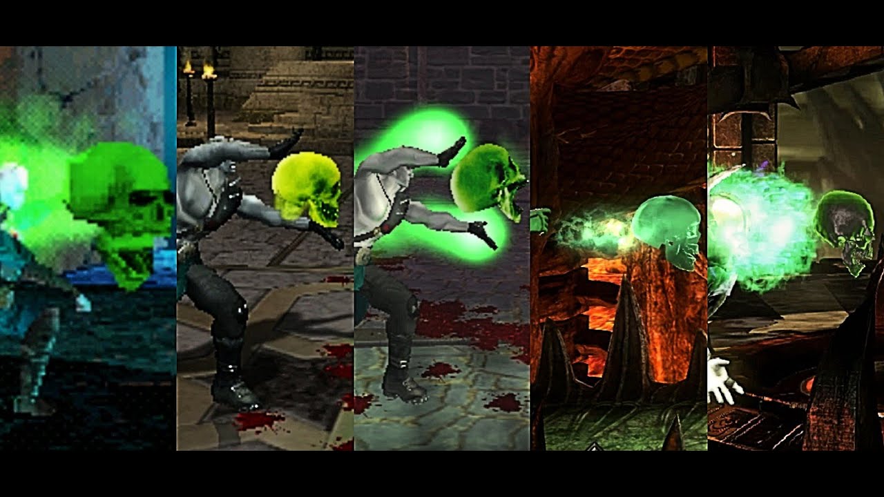 Evolution of Quan Chi's Skull Toss (1997-2015) - YouTube