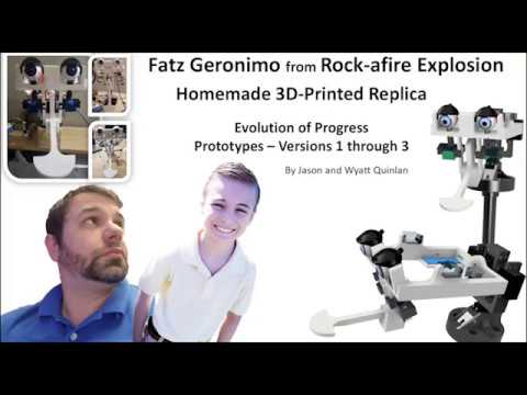 Fatz Geronimo(Rock Afire Explosion) Homemade 3D Printed Replica ...