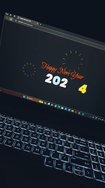 Happy New Year Code Html Css And Javascript Webcode Coding Html Javascript Happynewyear