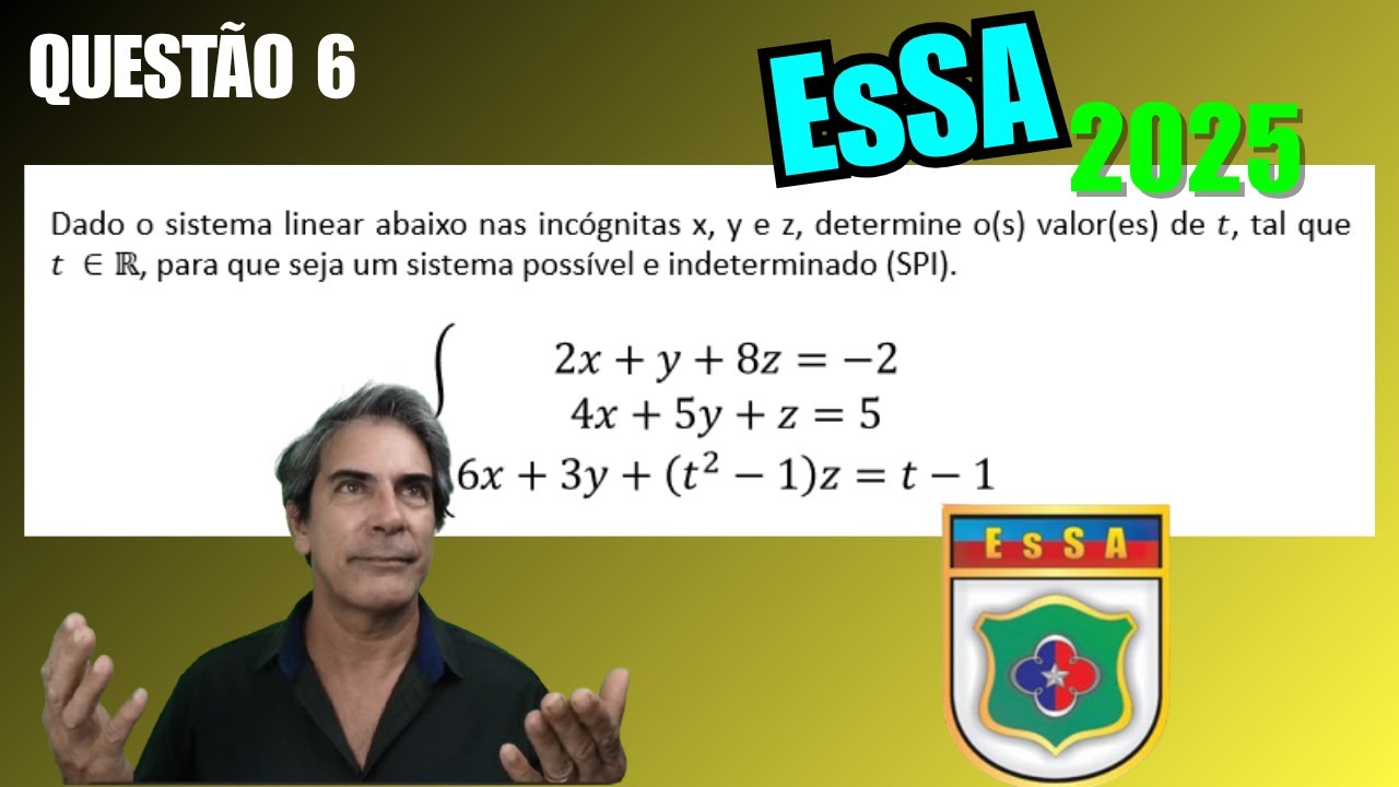 QUESTÃO 6 - MATEMÁTICA- ESA - 2025 - YouTube