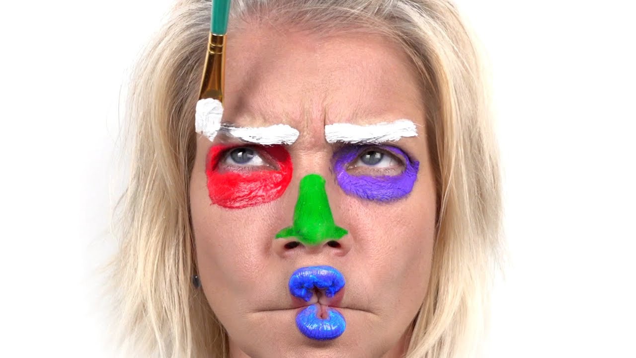 Fun Face Paint Lesson for kids - Popular Songs and Nursery Rhymes for ...