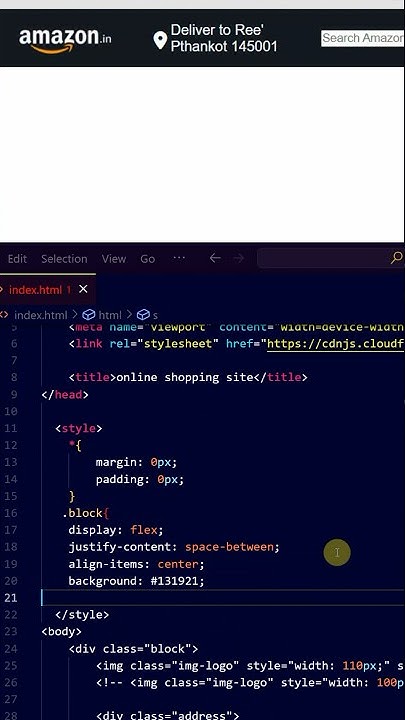 Amazon Navbar Clone Html Css Shorts Html Css Youtube