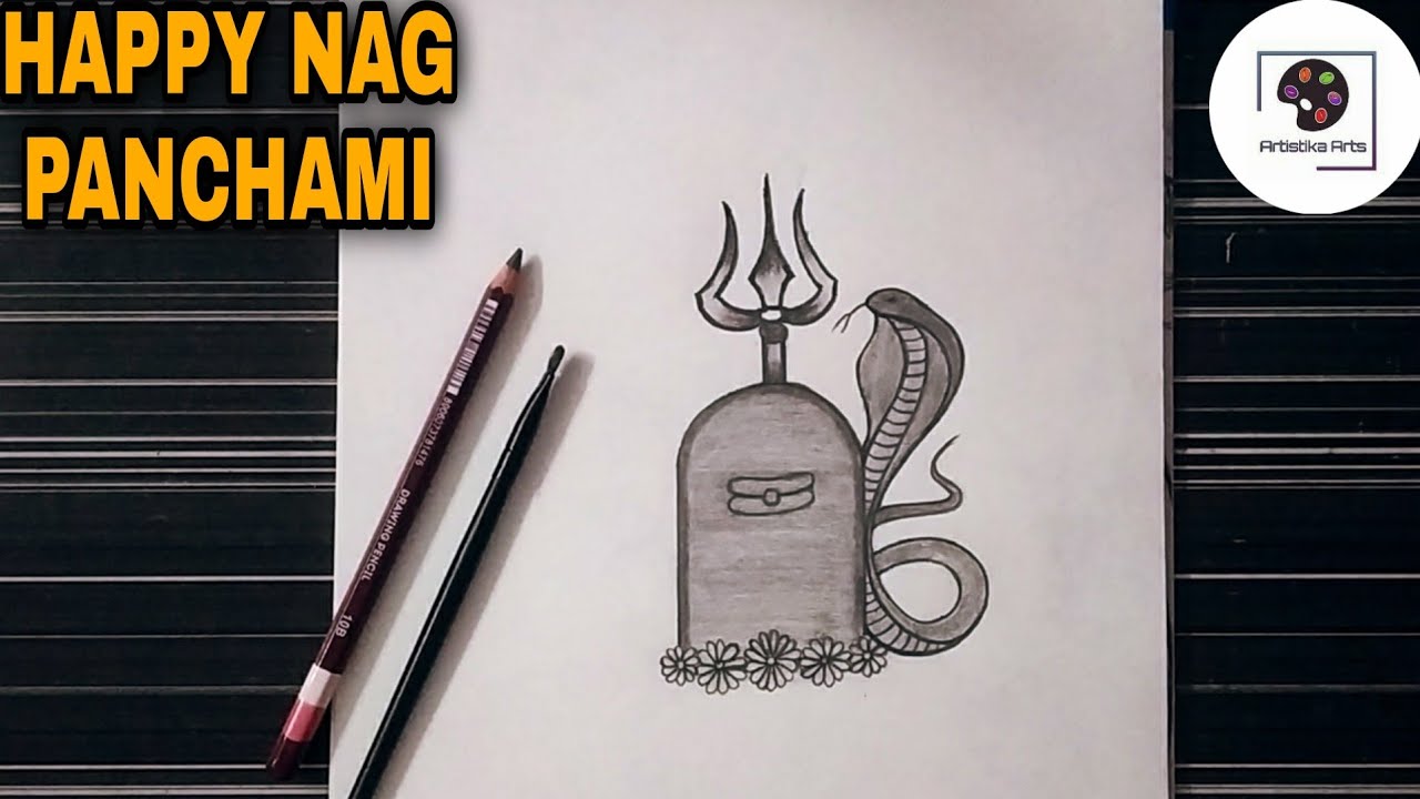 Happy Nag Panchami || Nag Panchami Drawing Easy || Pencil Sketch ...