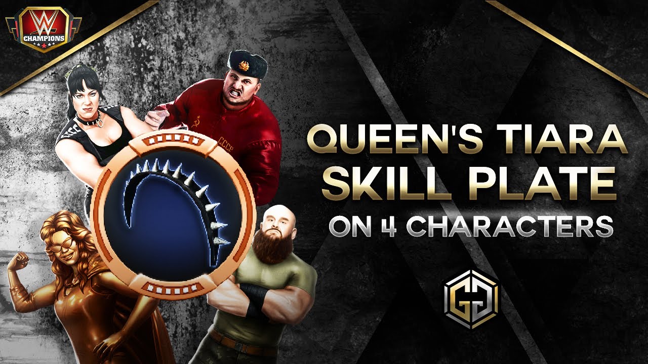 Using the NEW Queen's Tiara Skill Plate on 4 Characters Gameplay / WWE ...
