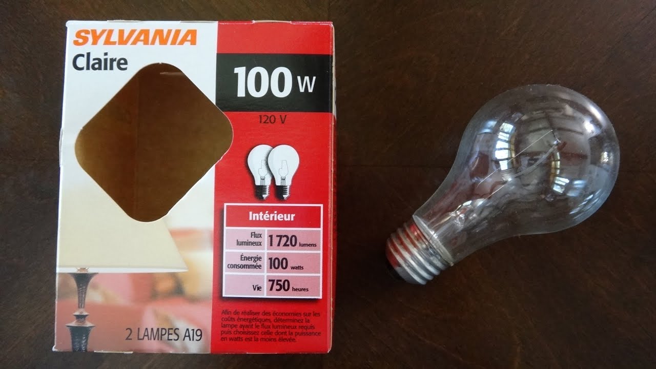 Sylvania 100watt Incandescent Clear Light Bulbs - YouTube