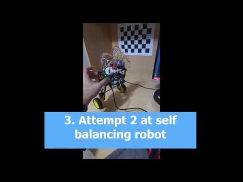 Attempts at self balancing robots - YouTube