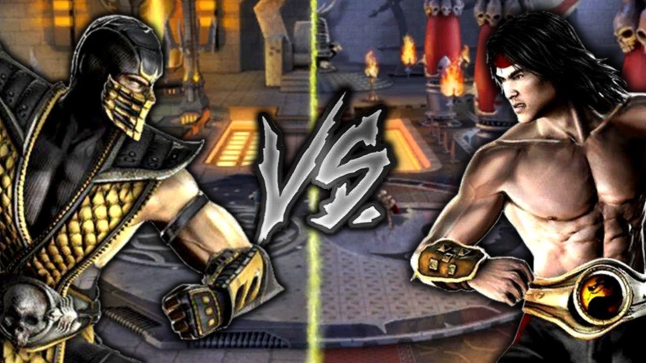 Mortal Kombat Vs. DC Universe - Scorpion Vs. Liu Kang - YouTube