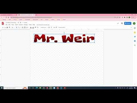 Google Drawing Using Word Art - YouTube