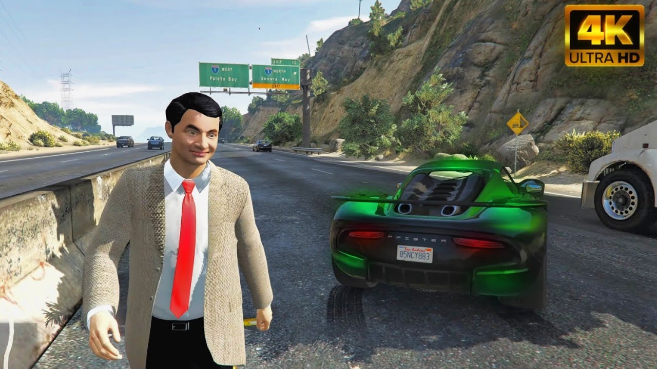 MR BEAN -GTA V - 4K - YouTube