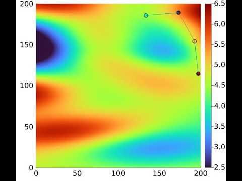 Connectivity-preserving distributed informative path planning with 4 robots - YouTube