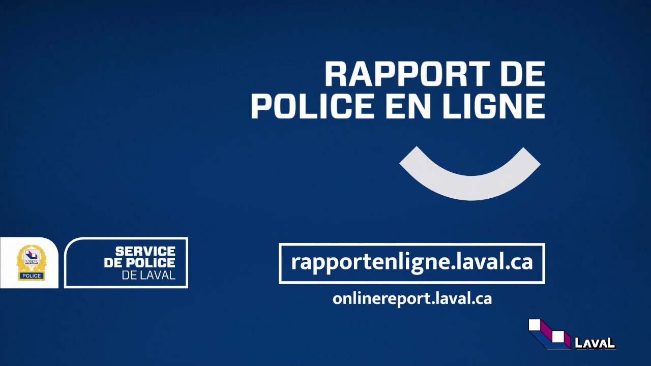 Rapport de police en ligne - YouTube