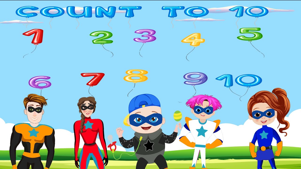 10 Little Numbers | Counting to Ten Song for Kids | Learn Numbers | 1 ...